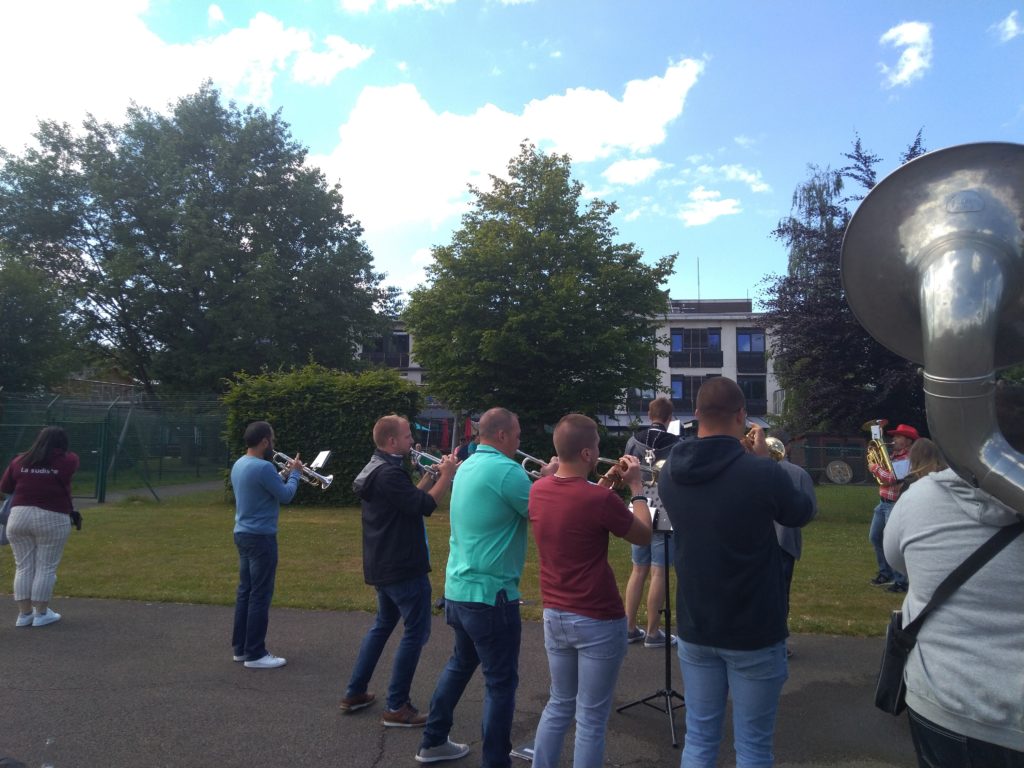 Visite de "Corona Band" samedi 06 juin 2020 - Cité de l'Espoir